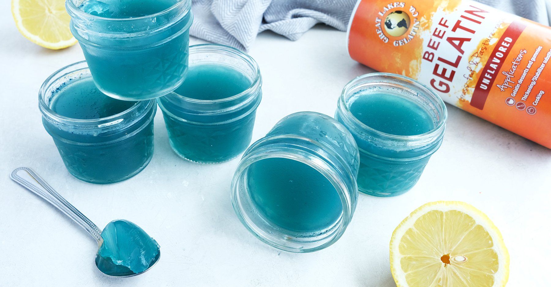 Blue Lemonade Jello Cups | Great Lakes Wellness