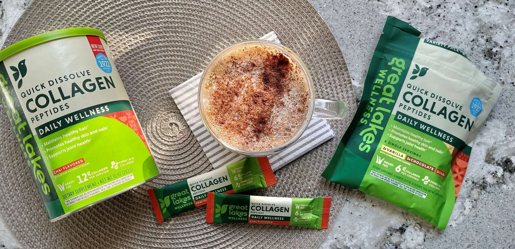 Chai Collagen Latte Recipe | Great Lakes Wellness