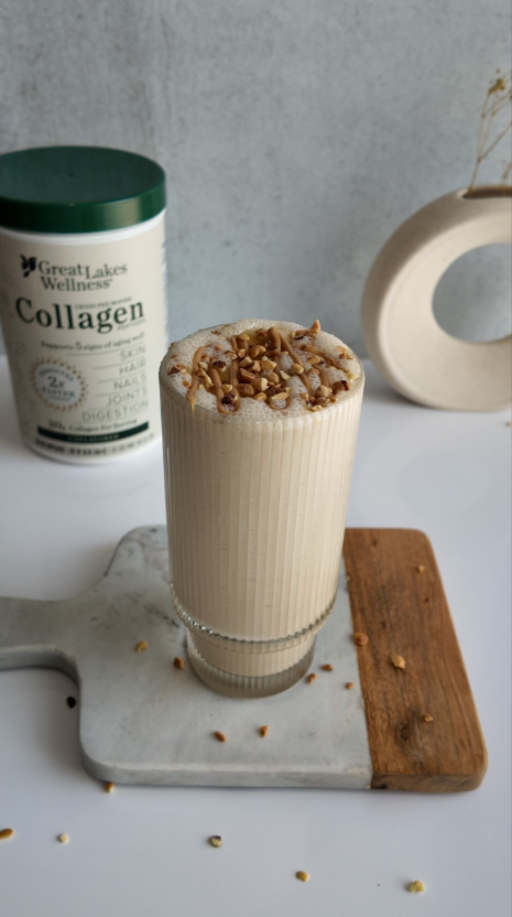 PB Banana Collagen Smoothie – Great Lakes Wellness