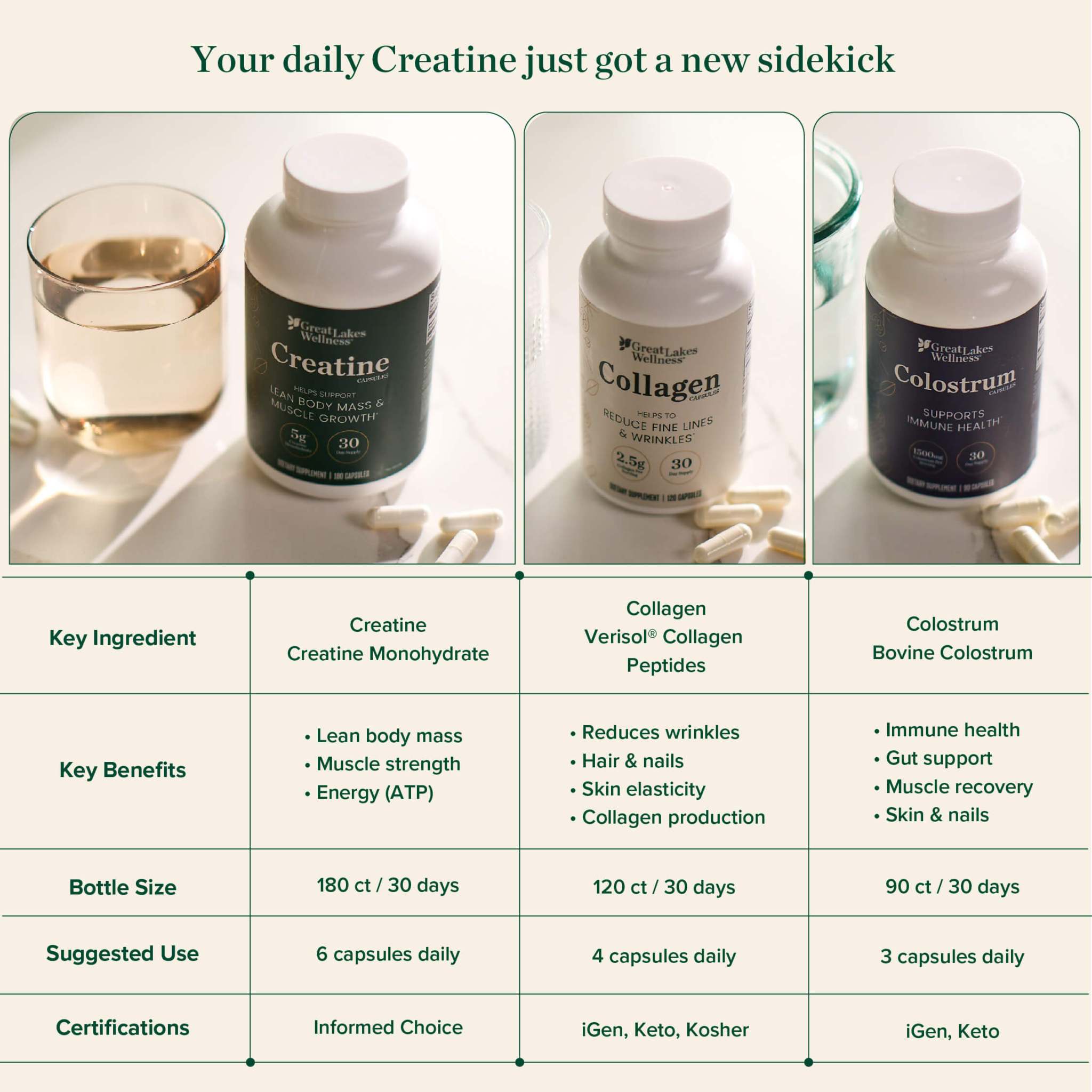 Creatine Capsules – Great Lakes Wellness